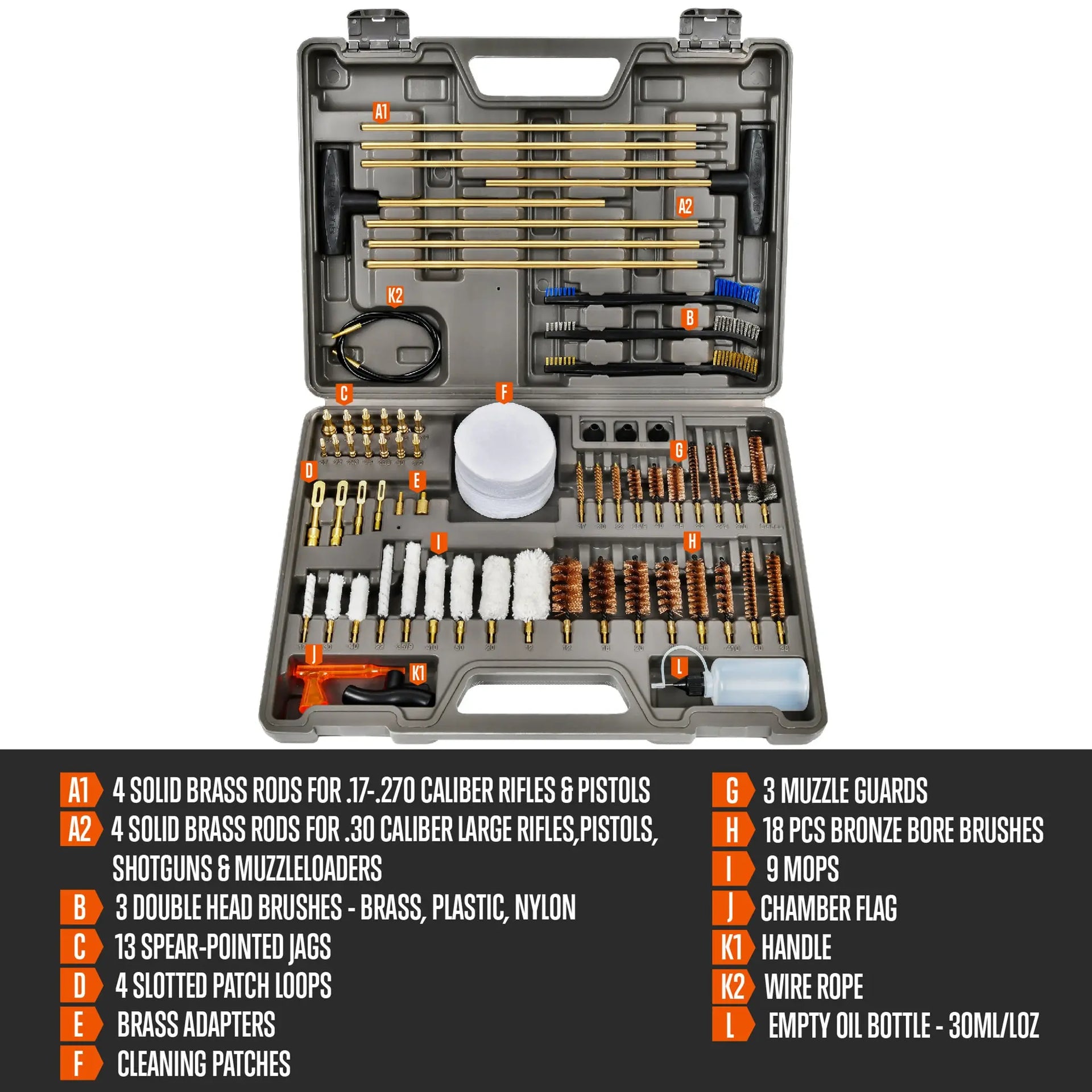 Gun Cleaning Kit Elite Rifle Shotgun Pistol Cleaning Kit – GLORYFIRE®