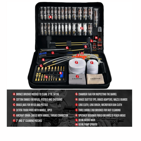 GLORYFIRE® GUN CLEANING KITS PREMIUM TACTICAL GEAR