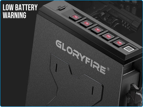 Biometric Gun Safe Wall Mounted Handgun Safe Elite – GLORYFIRE®