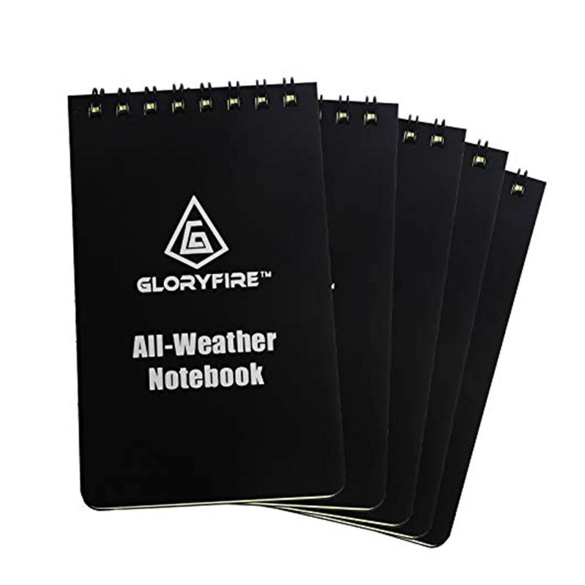 GLORYFIRE Waterproof Tactical Notebook Black (5pcs) – GLORYFIRE®